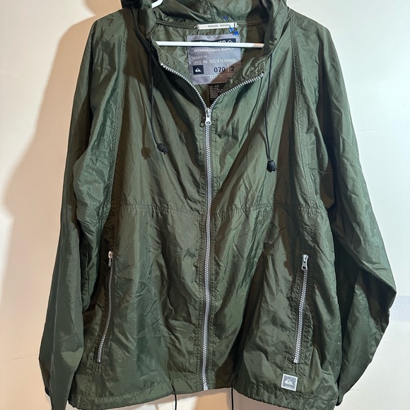Quiksilver | Jackets & Coats | Vintage Quicksilver Nylon Hooded Jacket ...
